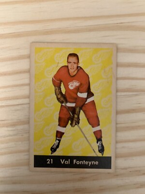 1961-62 Parkhurst #21 Val Fonteyne - Detroit Red Wings (invJ1) | eBay