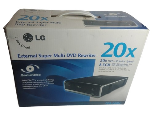 LG GSA-E60N External Super Multi DVD Rewriter 20x Speed 8.5 GB ...