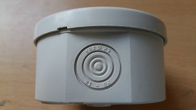 Waterproof Adaptable Round Box IP44 80mm x 40mm Membrane Glands Great ...