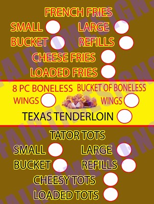 Menu Boards - Concession Trailer