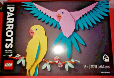 LEGO Art The Fauna Collection – Macaw Parrots 31211 Building Kit 644 ...