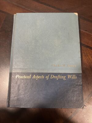 1962 Practical Aspects of Drafting Wills by Charles M. Lyman HC. 8-2 | eBay