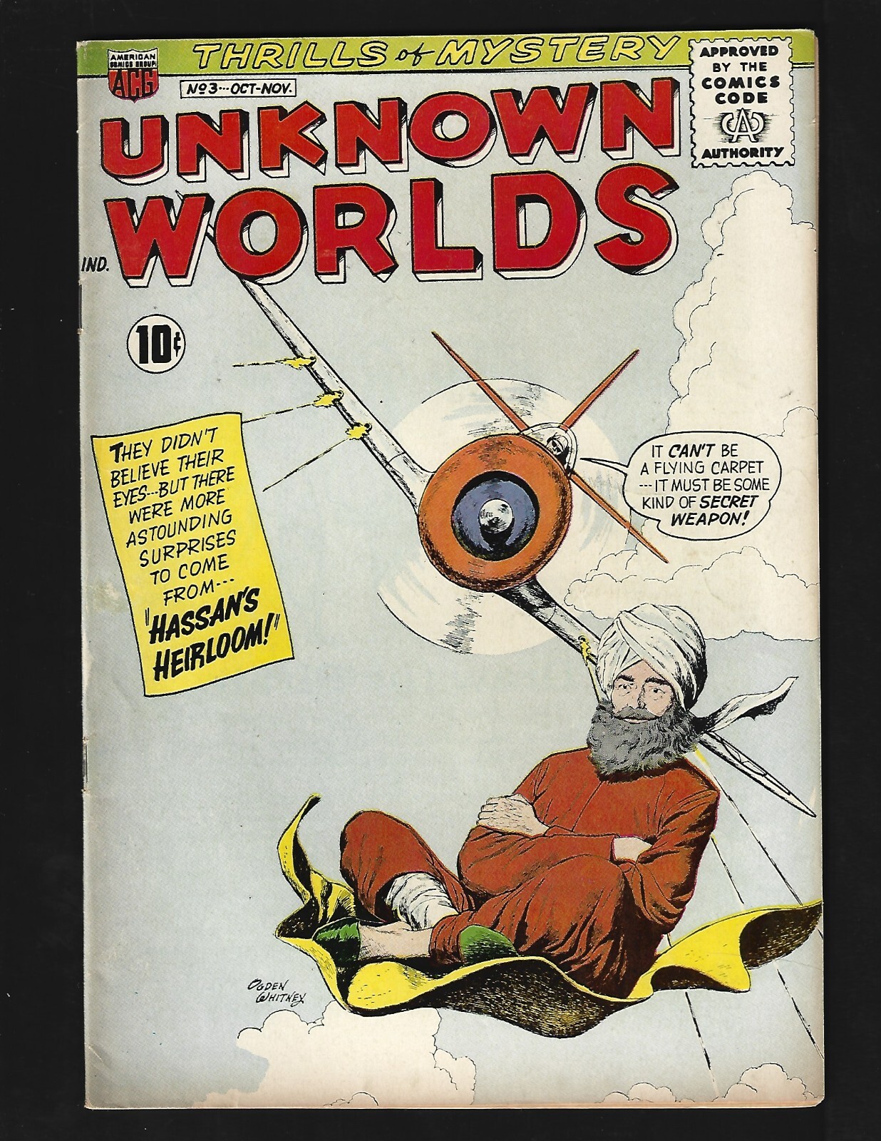Unknown Worlds #3 FVF Whitney Reinman Reaper Wendigo Flying Carpet ...