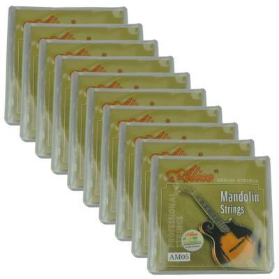 10Sets Alice Mandolin Strings Coated Copper Alloy Wound EADG 8 Strings ...