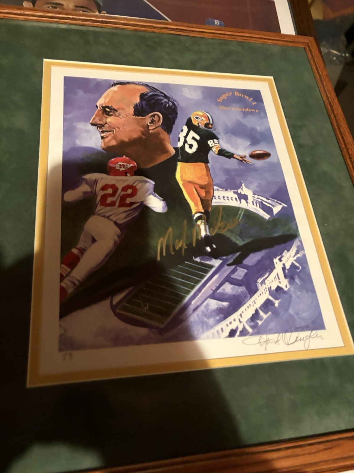MAX MCGEE PACKERS SUPER BOWL 1 HERO AUTOGRAPHED FRAMED 12X16 LIMITED ...