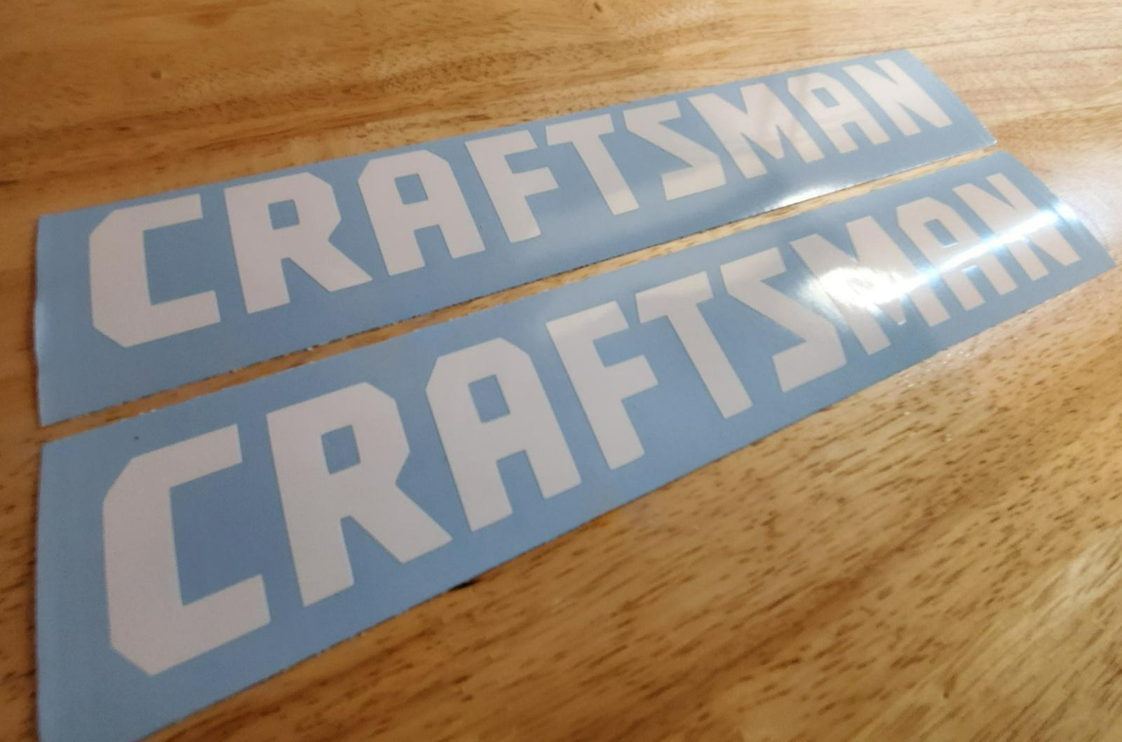 craftsman lawn trailer Decals stickers replacement (2) Gloss white 8 ...