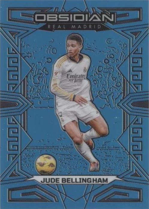 2023-24 Panini Obsidian - Jude Bellingham #187 Electric Etch Neon Blue ...