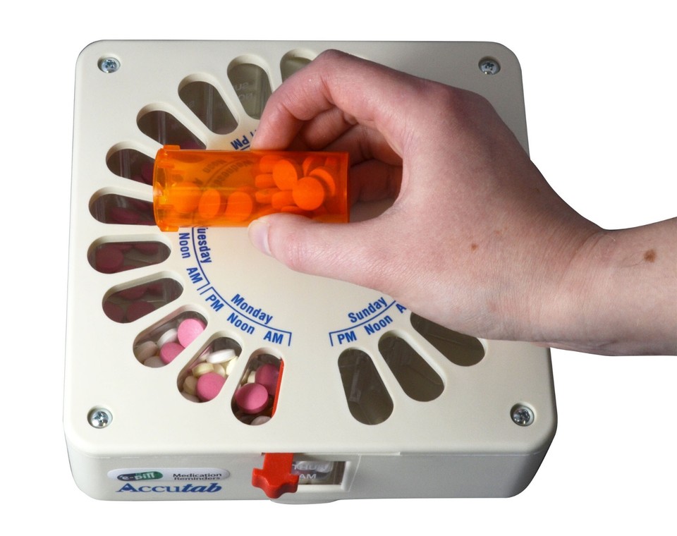 e-pill Accutab Pill Dispenser - Up to 3 Times Per Day - Large Capacity ...