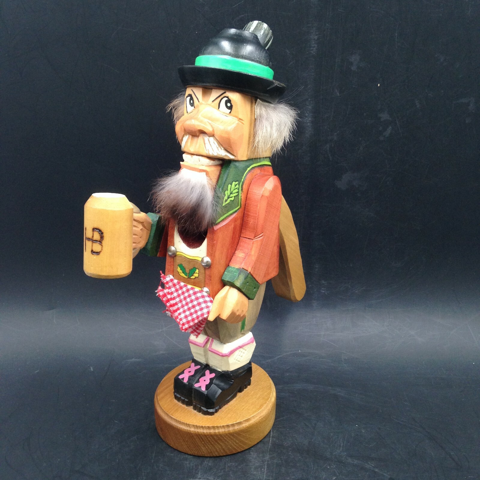 Kathe Wohlfahrt Christkindlmarkt Hand Carved Nutcracker Beer Folk Art ...