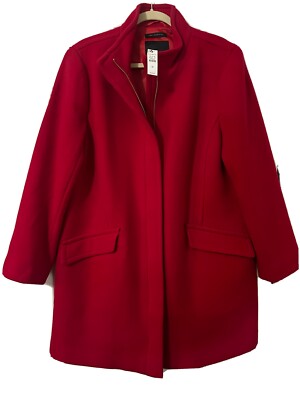 Talbots wool coat 18 NWT Winter coat Red | eBay