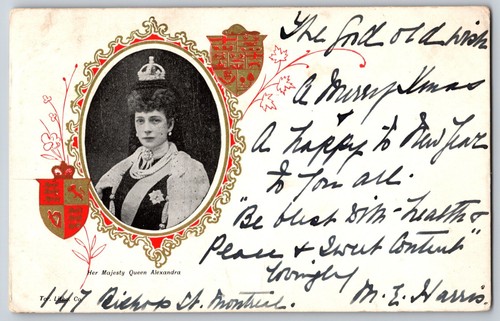 Her Majesty Queen Alexandra 1906 PM Canadian Postcard | eBay