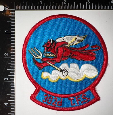 USAF US Air Force 302nd Tactical Fighter Squadron Patch | eBay