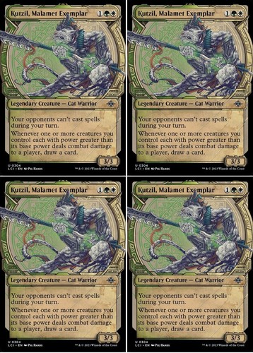 MTG - 4x (Showcase) KUTZIL, MALAMET EXEMPLAR - Lost Caverns of Ixalan ...