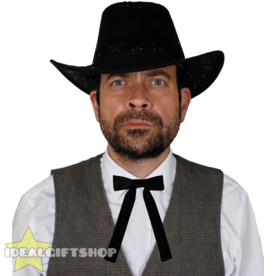 WESTERN BOW TIE KENTUCKY COWBOY GAMBLER SHERIFF FANCY DRESS ACCESSORY ...
