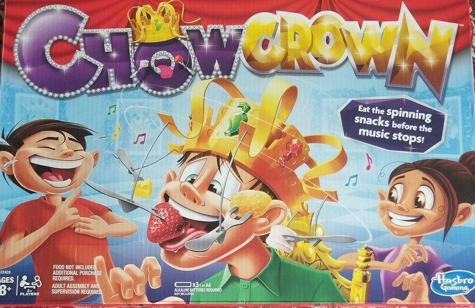 Chow Crown Game Kids Electronic Spinning Crown Snacks Food Kids ...