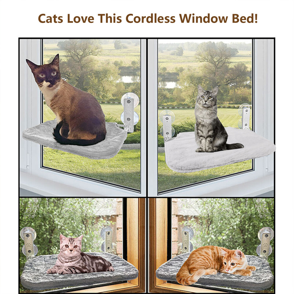 Foldable Cat Window Bed Hammock, Cat Window Perch with Strong Suction ...