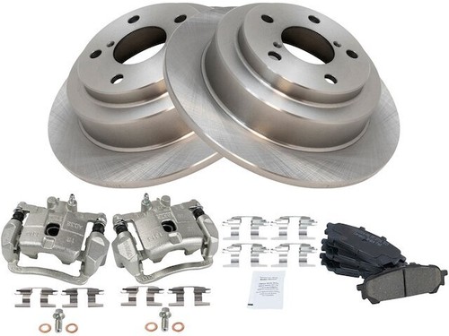Rear Brake Pad Rotor and Caliper Set For 2004-2008 Subaru Forester 2005 ...