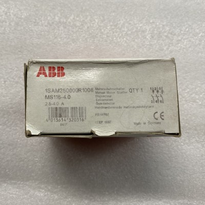 1 piece new abb MS116-4.0 motor protection 2.5-4.0A Free ship | eBay