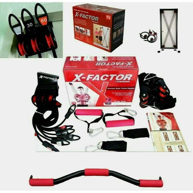 X Factor Door Gym Full Body Workout Home Fitness System + DVD, Chart ...