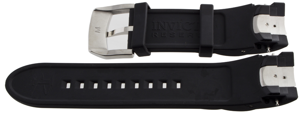 Invicta 26mm Black Rubber Men's Watch Band Strap for Invicta 13886 ...