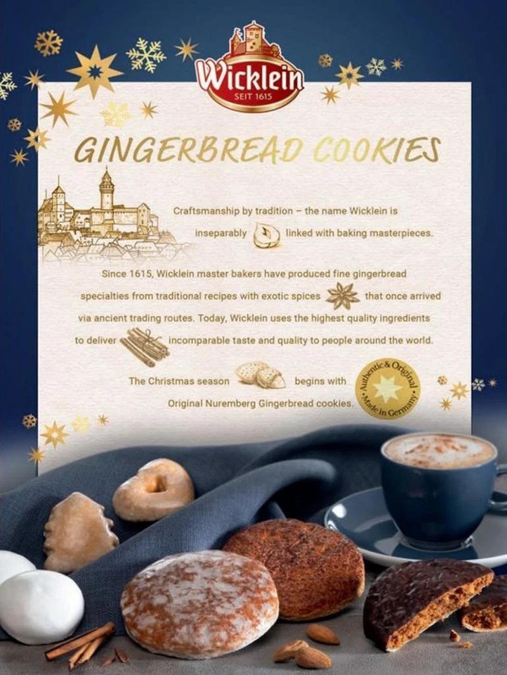 Wicklein Pfeffernusse Iced Gingerbread Cookies 7.05 Oz. (Pack of 2 ...