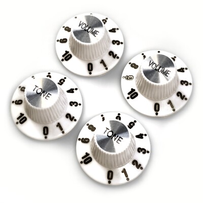 Witch Hat Knobs – Vintage Volume Tone for Jazzmaster & Epiphone – White ...