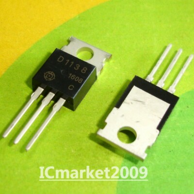 50 PCS 2SD1138 TO-220 D1138 Silicon NPN Triple Diffused Power ...