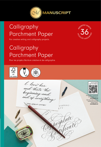 Manuscript A4 Calligrafia Carta Pergamena Pastiglia 90GSM Colori ...