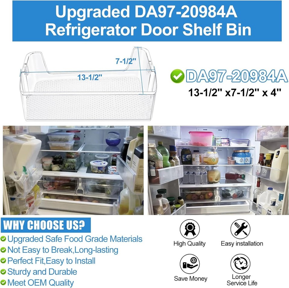 DA97-20984A DA63-09775A Refrigerator Door Bin Fits Samsung Fridge Door ...