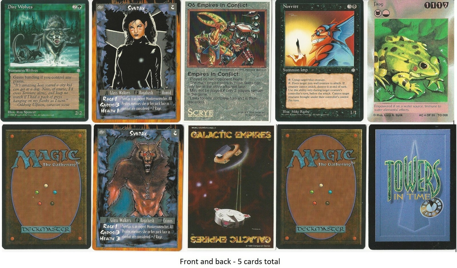 MTG Scrye Magazine #7 - 5 Game Cards Ice Age Rage Galactic Empires FS ...