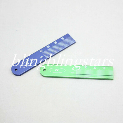 2 Pcs Dental Root Canal Measurement Ruler Endodontic Span Measure Scale ...