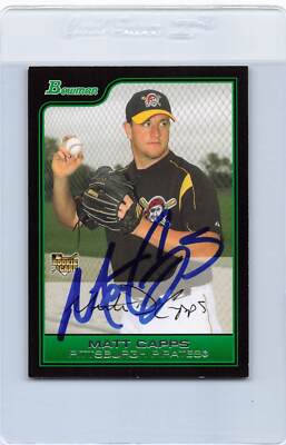 2006 Bowman #205 Matt Capps Pirates Signed Auto *H8035 | eBay