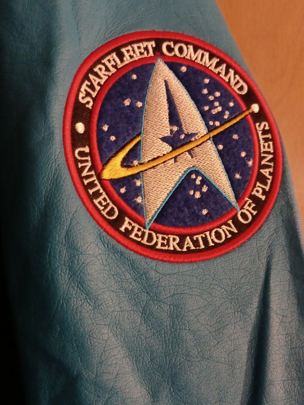 Star Trek Starfleet Enterprise Mens Rare Varsity Bomber Jacket Sz Small ...