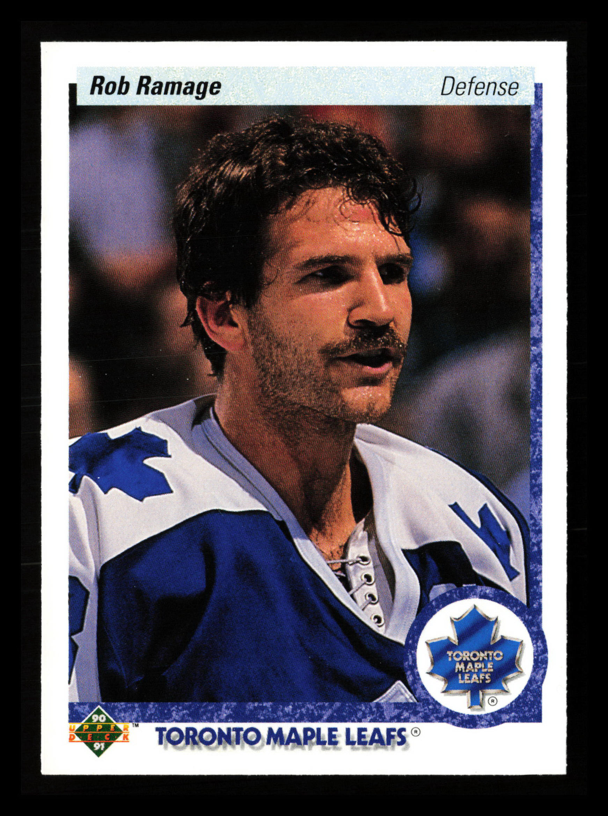 Rob Ramage 1990-91 Upper Deck Hockey NHL #62a Toronto Maple Leafs | eBay