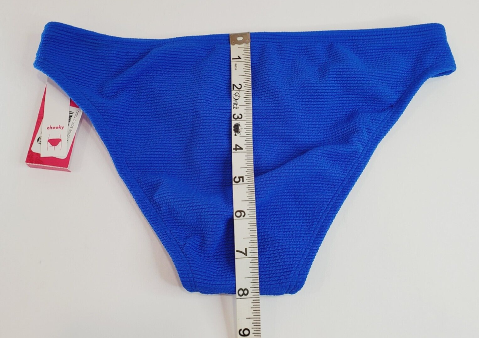 Xhilaration Juniors' Size Small Bikini Bottom - Blue Lined Textured ...