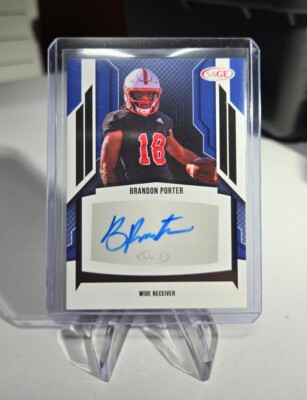 BRANDON PORTER 2024 Sage High Series RED AUTO #A-BP ROOKIE Incarnate ...