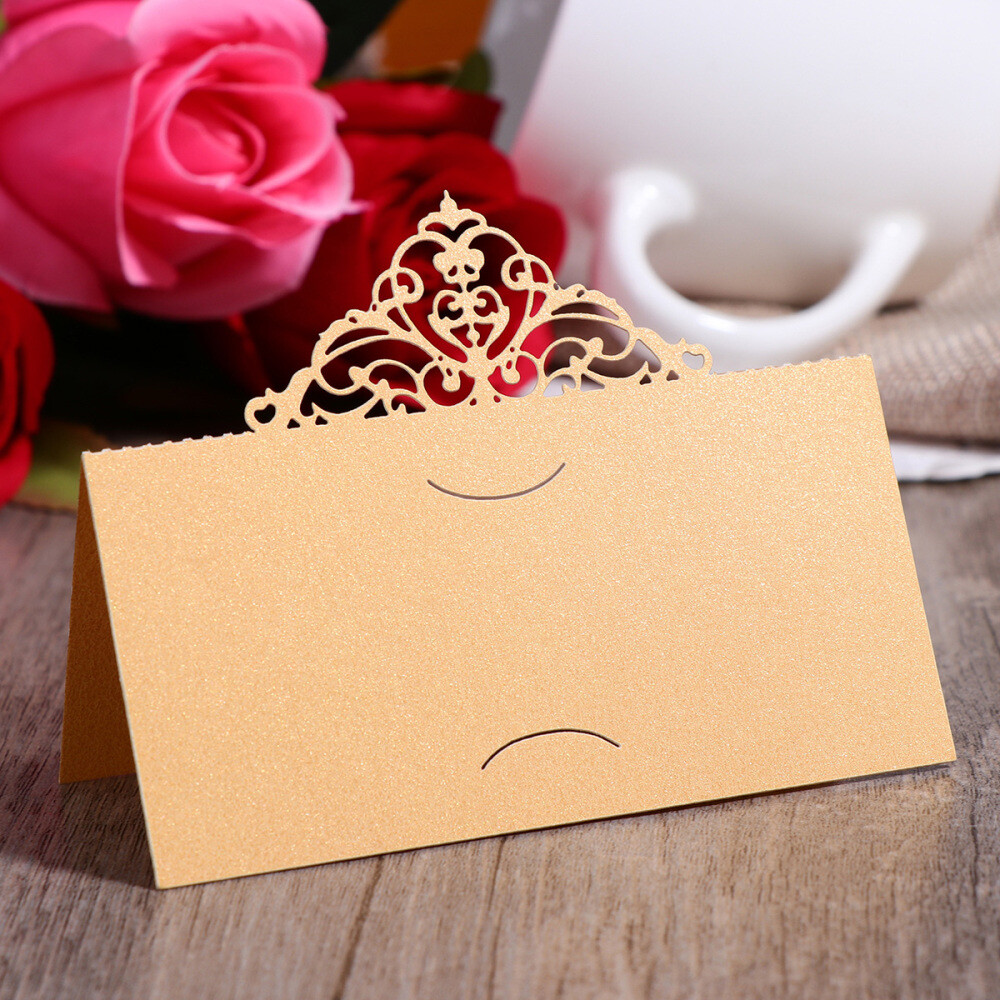 50 PCS Small Place Cards Birthday Party Decoration Wedding Supplies ...