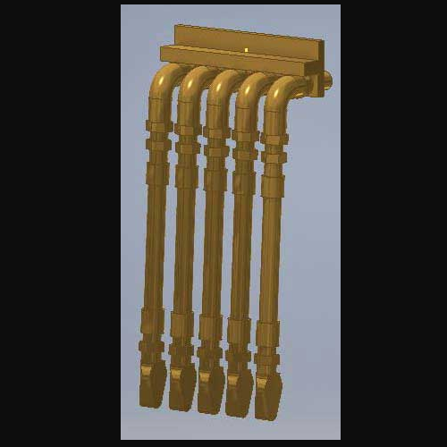 CAL-SCALE 685 HO 5 Line MU Cables 1 pair (Brass) MODELRRSUPPLY $5 ...