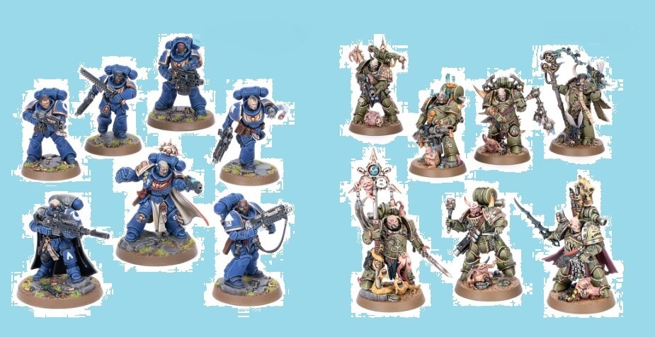 Kill Team Starter Set Warhammer 40K Death Guard Space Marines | eBay