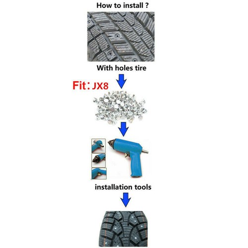 Blue Car Tires Wheel Screw Snow Tyre Shoes Installation Air Gun Tool ...