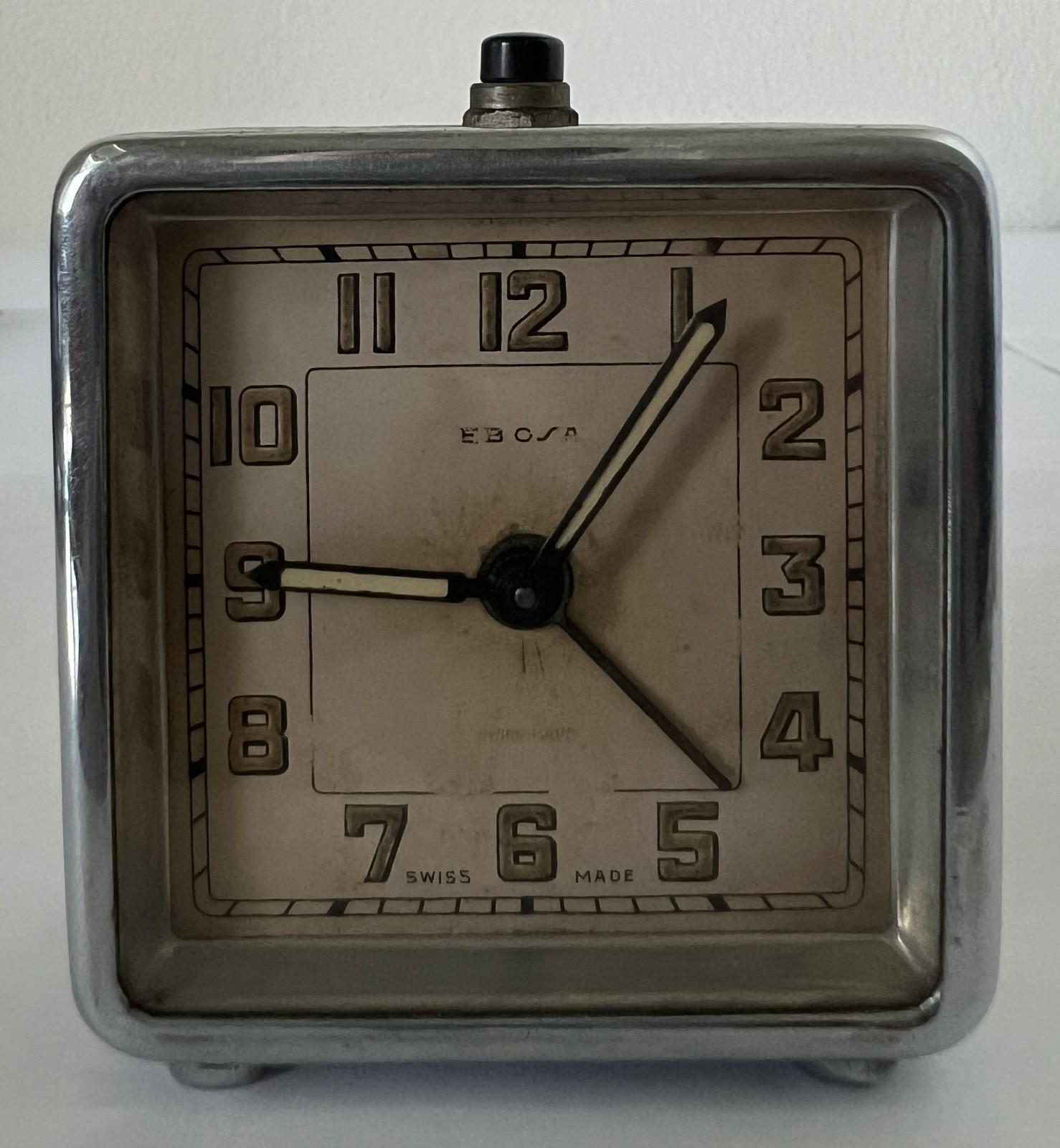 Vintage SWISS EBOSA clock with Alarm for Collection | eBay