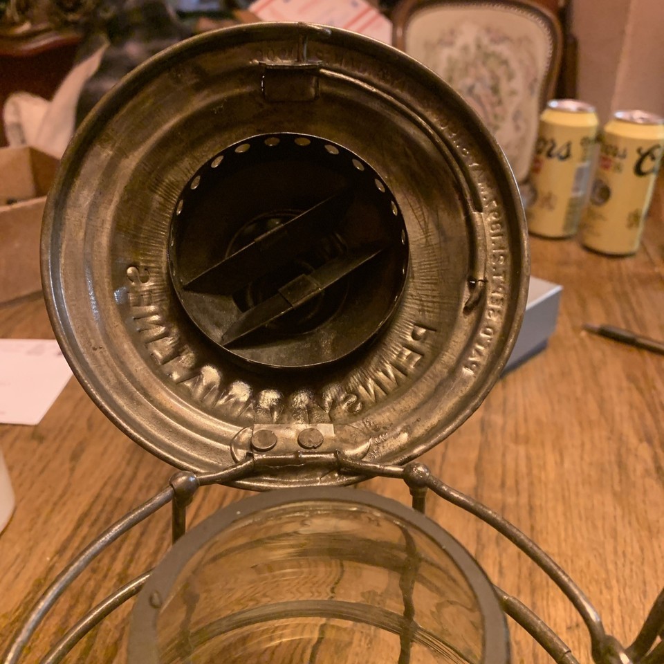 Pennsylvania Lines Railroad Lantern W/Cast Logo Globe | eBay