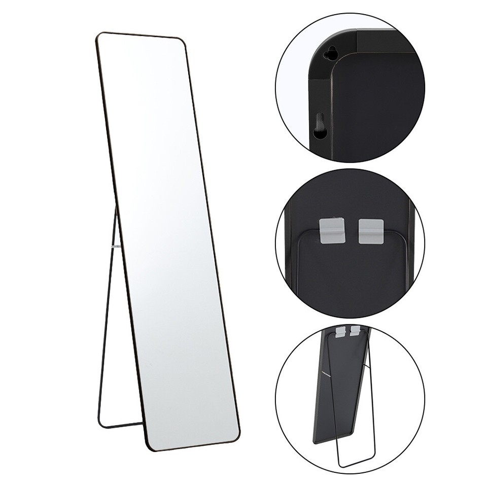 5ft Free Standing Dressing Mirror Floor Standing/Wall Mounted Full ...