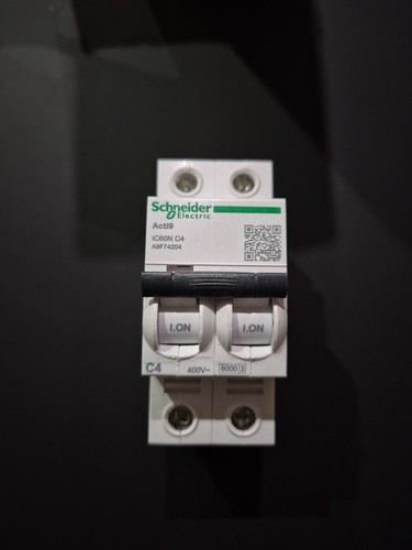 Lot De 2 A9F74204 Schneider iC60N disjoncteur Schneider 4A - 2P ...