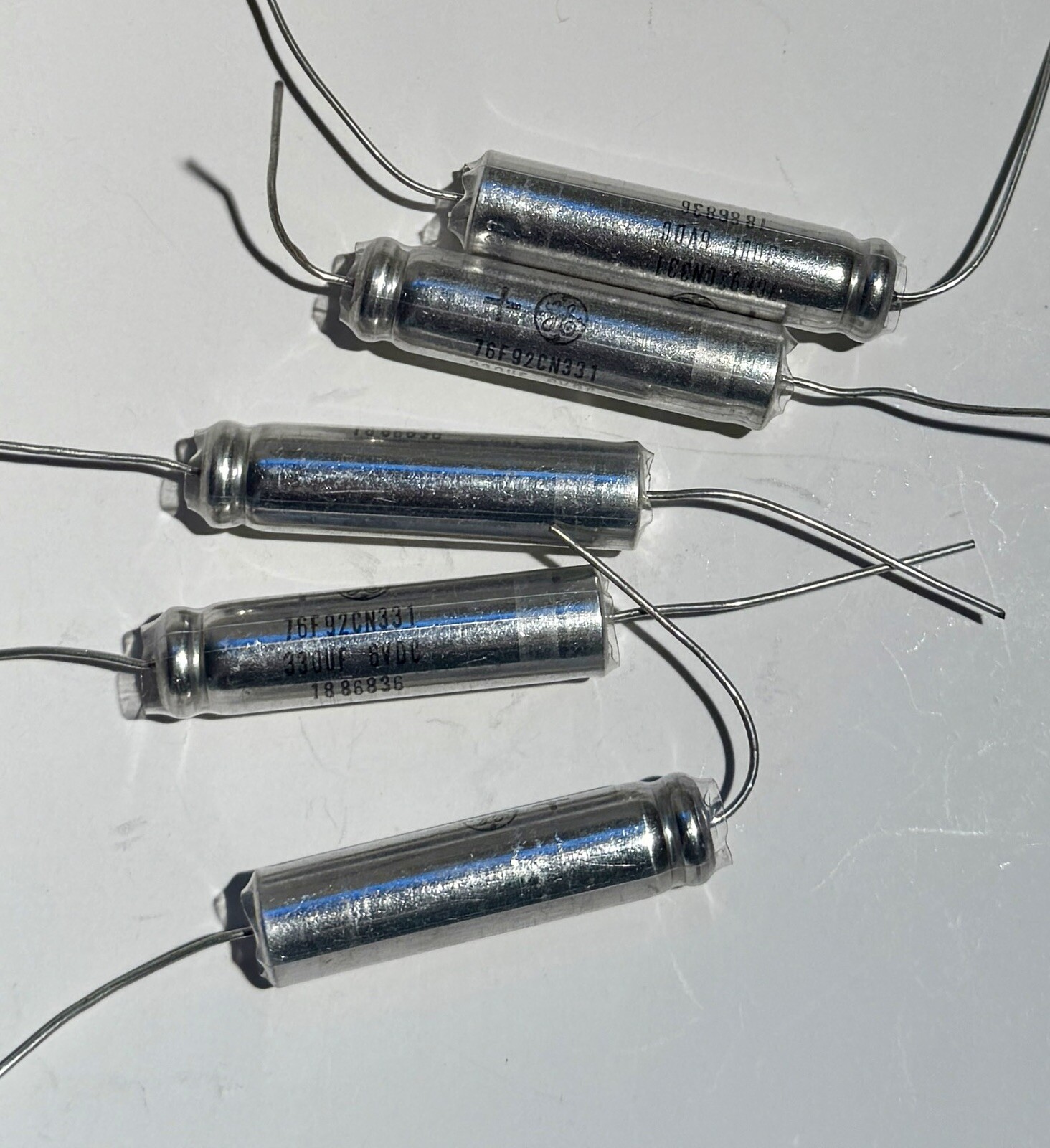 330uF 6V GE Axial Capacitors ** LOT OF 5*** 10x40mm | eBay