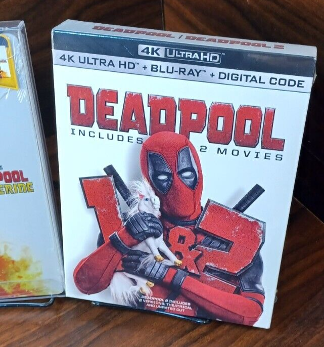 Deadpool 2 Movies 4K +Deadpool & Wolverine 4K Steelbook-w/PROTECTIVE ...