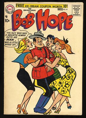 Adventures of Bob Hope #47 FN+ 6.5 Cover by Owen Fitzgerald! DC Comics ...