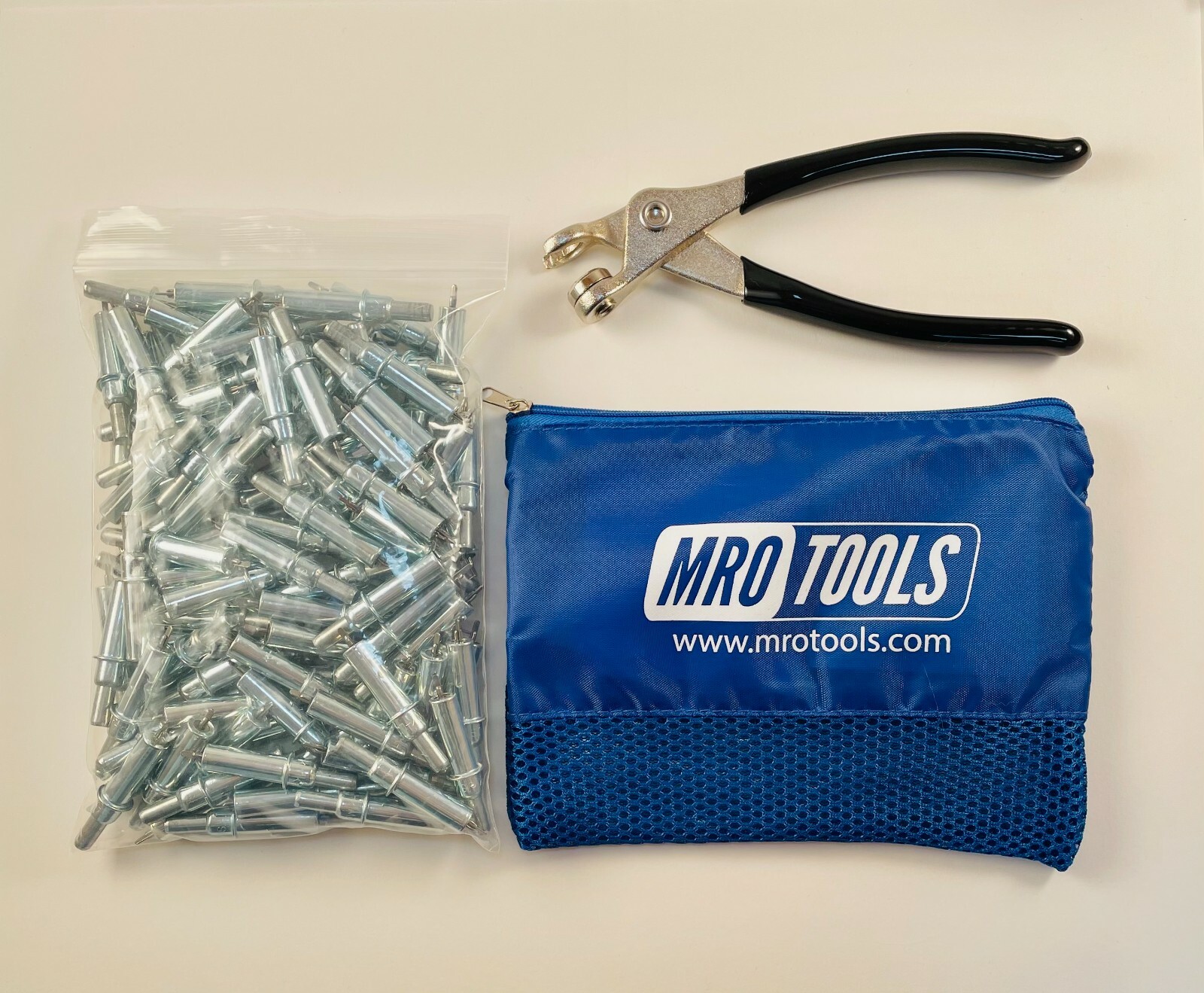 100 3/32 Zephyr Kwik-Lok Cleco Fasteners + Cleco Pliers w/ Bag (KZ1S100 ...