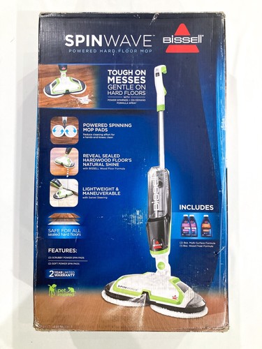 Bissell SpinWave Powered Hard Floor Mop W/Washable Spin Pads -Green ...