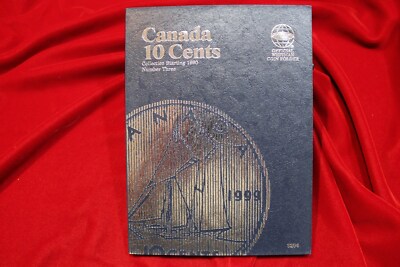 WHITMAN CANADA 10 CENTS COIN ALBUM, NEW STOCK, COLLECTION STARTS 1990 ...